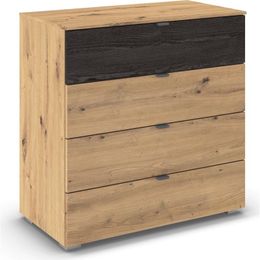 Rauch Schubkastenkommode &raquo;Sideboard Kommode Schubladenkommode APOLLON&laquo; Breiten 40/80 cm, H&ouml;he 81 cm, mit 4 ger&auml;umigen Schubladen, oberer SK mit 
