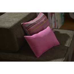 HOCK Dekokissen &raquo;Versatil&laquo; Sofakissen inkl. F&uuml;llung, 50x30cm, einfarbig, pink, Samt, Dekokissen pink Baumwolle, Polyester