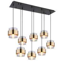 Globo LIGHTING H&auml;ngeleuchte &raquo;MILLEY&laquo; E27 1 Stk. H&auml;ngelampe/Pendelleuchte/Esszimmer/Wohnzimmer/Esstisch schwarz