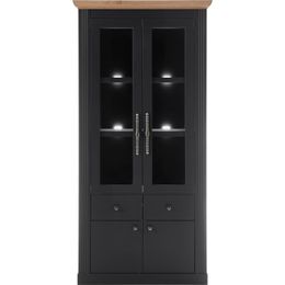 OTTO home Vitrine &raquo;Westminster BESTSELLER!&laquo; H&ouml;he ca. 202cm, im romantischen Landhausstil grau FSC -zertifizierter Holzwerkstoff