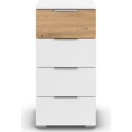 Rauch Schubkastenkommode &raquo;Highboard Sideboard Schubladenkommode Kommode ASTANA&laquo; Breite 40 cm / H&ouml;he 81 cm, mit 4 ger&auml;umigen Schubladen, Kantengriff in