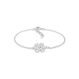 Elli Damen Armband &raquo;Schneeflocke mit Kristallen von Swarovski 925 Silber&laquo;