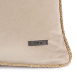 Esprit Dekokissen &raquo;Elenor&laquo; Kissenh&uuml;lle ohne F&uuml;llung, 1 St&uuml;ck beige Polyester