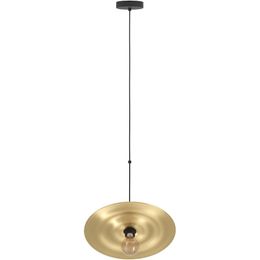 Eglo H&auml;ngeleuchte &raquo;LINTMILL Pendellampe - Stahl - E27 - 1X40W - IP20&laquo; E27 1 Stk. H&auml;ngelampe, Deckenlampe, Wohnzimmer, Esszimmer, H110 x &Oslash;40 cm