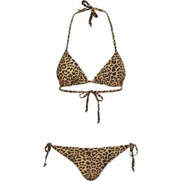 Urban Classics Damen Urban Classics Triangel-Bikini &raquo; Damen Ladies Animal Bikini&laquo; XL, N-Gr
