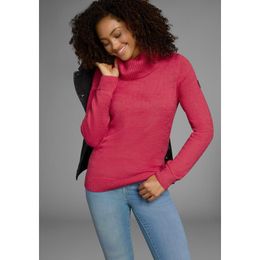 Kangaroos Damen Kangaroos Rollkragenpullover mit Schalkragen, Langarm, Warm & Kuschelig pink 52/54