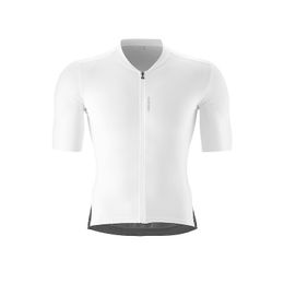 Gonso Herren Radtrikot &raquo;SITIVO TRIKOT M&laquo; Herren Radshirt kurzarm, atmungsaktives Fahrradtrikot mit R&uuml;ckentasche wei&szlig; XL