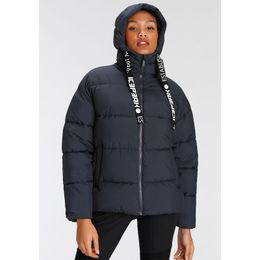 Icepeak Damen Steppjacke &raquo;VACHA&laquo; mit Kapuze mit Kapuze und Kordelzug, mit Eingrifftaschen, mit Rei&szlig;verschluss blau 44