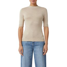 comma, Comma Damen Strickpullover halbarm, mit Stehkragen 38