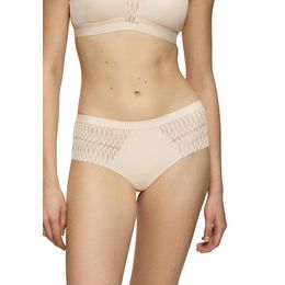 Triumph Damen Maxislip &raquo;Aura Spotlight&laquo; moderne Grafikspitze, elastischer Bund, Microfaser beige 44