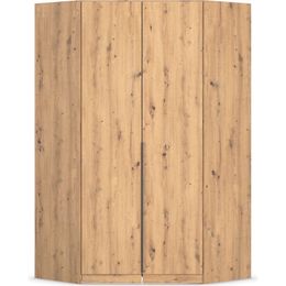 OTTO home Eckkleiderschrank &raquo;Kleiderschrank Schrank Ankleidezimmer Schlafzimmer Garderobe AGORDO&laquo; in zwei Griff-Farben, Breite/Tiefe 117x117 cm, H&ouml;hen