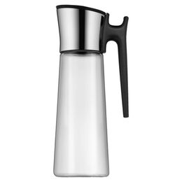 WMF Wasserkaraffe Basic, Schwarz, Metall, Kunststoff, Glas, 1,5 L, 15x31 cm, Deckel, Henkel, Kaffee & Tee, Kannen, Karaffen