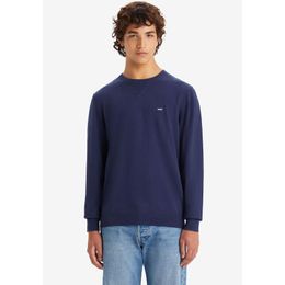 Levi's Levi's Herren Rundhalspullover &raquo;LIGHTWEIGHT HM SWEATER&laquo; Feingerippte Abschl&uuml;sse blau M