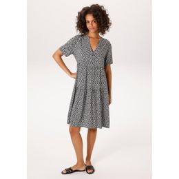 Aniston Casual Damen Aniston CASUAL Sommerkleid mit fantasievollem, grafischen Druck - NEUE KOLLEKTION 40, N-Gr