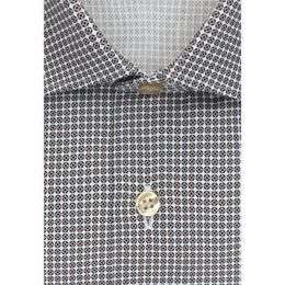 Seidensticker Herren Seidensticker Businesshemd &raquo;Schwarze Rose&laquo; Shaped 1/1 Kentkragen Druck S (38), normale &Auml;rmell&auml;ngen