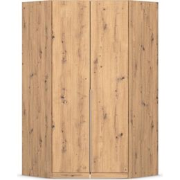 OTTO home Eckkleiderschrank &raquo;Kleiderschrank Schrank Ankleidezimmer Schlafzimmer Garderobe AGORDO&laquo; in zwei Griff-Farben, Breite/Tiefe 117x117 cm, H&ouml;hen
