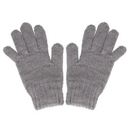 MaxiMo Damen MaxiMo Strickhandschuhe Fingerhandschuhe, Wolle, w&auml;rmend, atmungsaktiv, basic, bequem grau