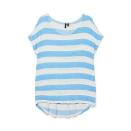 V&eacute;ro Moda Vero Moda Damen Kurzarmshirt &raquo;VMWIDE STRIPE SL TOP GA JRS NOOS&laquo; Viskosemischung M