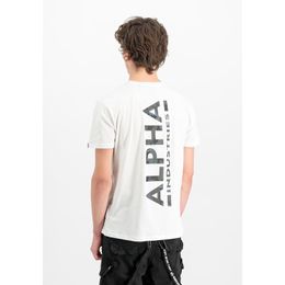 Alpha Industries Herren T-Shirt &raquo;Backprint T-Shirt Camo Print&laquo; schwarz-wei&szlig; M