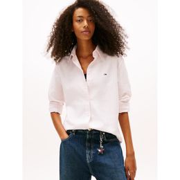 Tommy Jeans Damen Hemdbluse &raquo;TJW REG OXFORD SHIRT&laquo; mit Logostickerei, abgerundeter Saum S (36)
