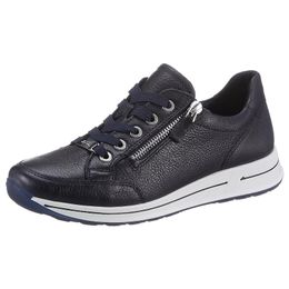 Ara Damen Sneaker &raquo;OSAKA&laquo; Freizeitschuh, Halbschuh, Schn&uuml;rschuh mit Rei&szlig;verschluss, H-Weite blau 4,5 (37,5)