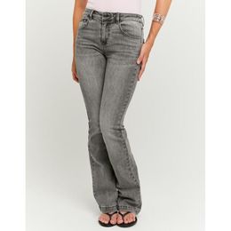 Tally Weijl Damen Bootcut-Jeans &raquo;SPADEBOOTY&laquo; Baumwollmischung, Mid Waist 42, N-Gr