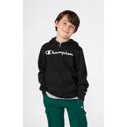 Champion Kinder Kapuzensweatjacke &raquo;BASICS Fleece Full Zip Sweatshirt&laquo; 1 mit Kapuze und Kordelzug, aus Baumwolle und Polyester, f&uuml;r Kinder blau XXL (