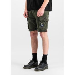 Alpha Industries Damen Shorts &raquo;Crew Short Patch&laquo; grau 32, Normalgr&ouml;&szlig;en