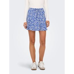 Only Damen Only Minirock &raquo;ONLNALA LIFE SKORT WVN NOOS&laquo; Viskose blau XS (34)