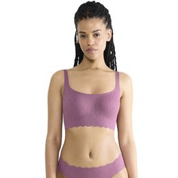 Sloggi Damen Sloggi Bustier &raquo;ZERO Feel Bliss&laquo; Packung, 1 mit Stretch-Spitze und herausnehmbaren Pads lila XXL, N-Gr