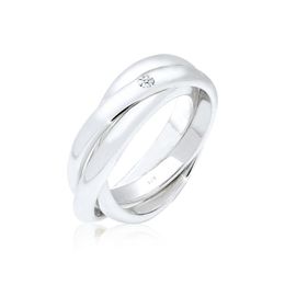 Elli DIAMONDS Damen Elli DIAMONDS Verlobungsring &raquo;Diamant Brillantschliff (0.03 ct) 925 Sterling Silber&laquo;