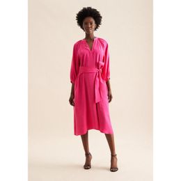 Seidensticker Damen Seidensticker Sommerkleid &raquo;Schwarze Rose&laquo; 3/4 Rundhals Uni pink L40, Normalgr&ouml;&szlig;en