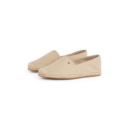 Tommy Hilfiger Damen Espadrille &raquo;FLAG CANVAS ESPADRILLE&laquo; , Slipper, Flats, Bequemschuh mit Jutebezug und Ziern&auml;hten beige 41
