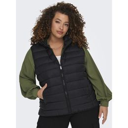Only Carmakoma Damen Only CARMAKOMA Steppweste &raquo;CARNEW TAHOE HOOD WAISTCOAT CC OTW NOOS&laquo; schwarz L (50/52)