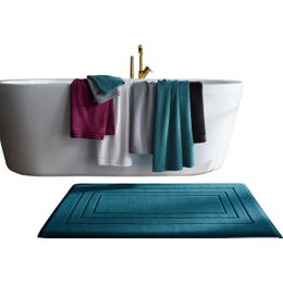 Vossen unisex Badematte reseda Gr&ouml;&szlig;e 60x60 cm - WC-Vorlage ohne Ausschnitt