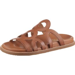 Heine Damen Pantolette cognac Gr&ouml;&szlig;e 36