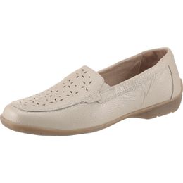 Damen Slipper mit besonders flexibler Laufsohle ecru Gr&ouml;&szlig;e 39
