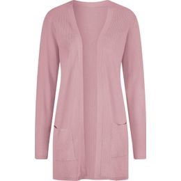 CR&Eacute;ATION L Damen Longstrickjacke in Viskose-Qualit&auml;t hortensie Gr&ouml;&szlig;e 38