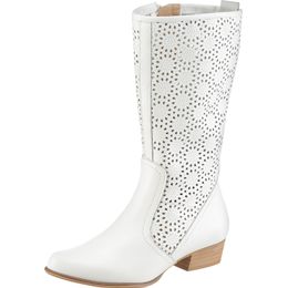 Heine Damen Stiefel wei&szlig; Gr&ouml;&szlig;e 43