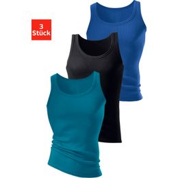 H.I.S. Herren Tanktop royalblau, schwarz, petrol Gr&ouml;&szlig;e S