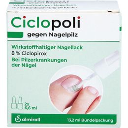 ALMIRALL HERMAL Ciclopoli gegen Nagelpilz wirkstoffhalt.Nagellack 2X6.6 ml