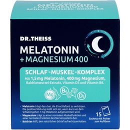 Dr.Theiss Melatonin+Magn.400 Schlaf-Komplex Pulver 15X5 g