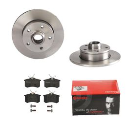 Brembo Bremsensatz-Hinterachse Bremsensatz, Scheibenbremse hinten rechts links voll 226mm f&uuml;r SKODA RENAULT VW ROEWE (SAIC) PEUGEOT SEAT AUDI CITRO&Euml;N
