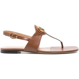 Valentino Garavani Sandalen - Sandals Leather Brown - Gr. 38 (EU) - in Braun - f&uuml;r Damen
