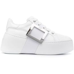 Roger Vivier Low-Top Sneaker - Sneakers White - Gr. 37,5 (EU) - in Wei&szlig; - f&uuml;r Damen