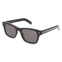 Prada 0PR A17S | Herren-Sonnenbrille | Fassung: Vollrand, Eckig, Acetat, Schwarz | Glasfarbe: Grau