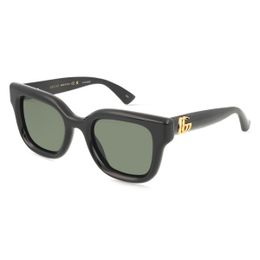 Gucci GG1828S | Damen-Sonnenbrille | Fassung: Vollrand, Rund, Kunststoff, Schwarz | Glasfarbe: Grau