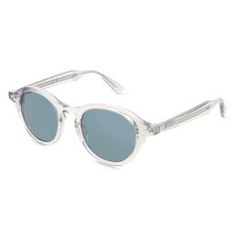 Kenzo KZ40211I WEAVE | Damen-Sonnenbrille | Fassung: Vollrand, Rund, Acetat, Grau | Glasfarbe: Blau