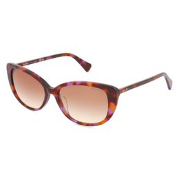 Ralph Lauren Ralph 0RA5340U | Damen-Sonnenbrille | Fassung: Vollrand, Butterfly, Acetat, Violett Havanna | Glasfarbe: Braun Verlaufend