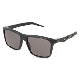 Nike NKIO0103X RADEON BYTE | Herren-Sonnenbrille | Fassung: Vollrand, Eckig, Kunststoff, Schwarz Grau | Glasfarbe: Grau